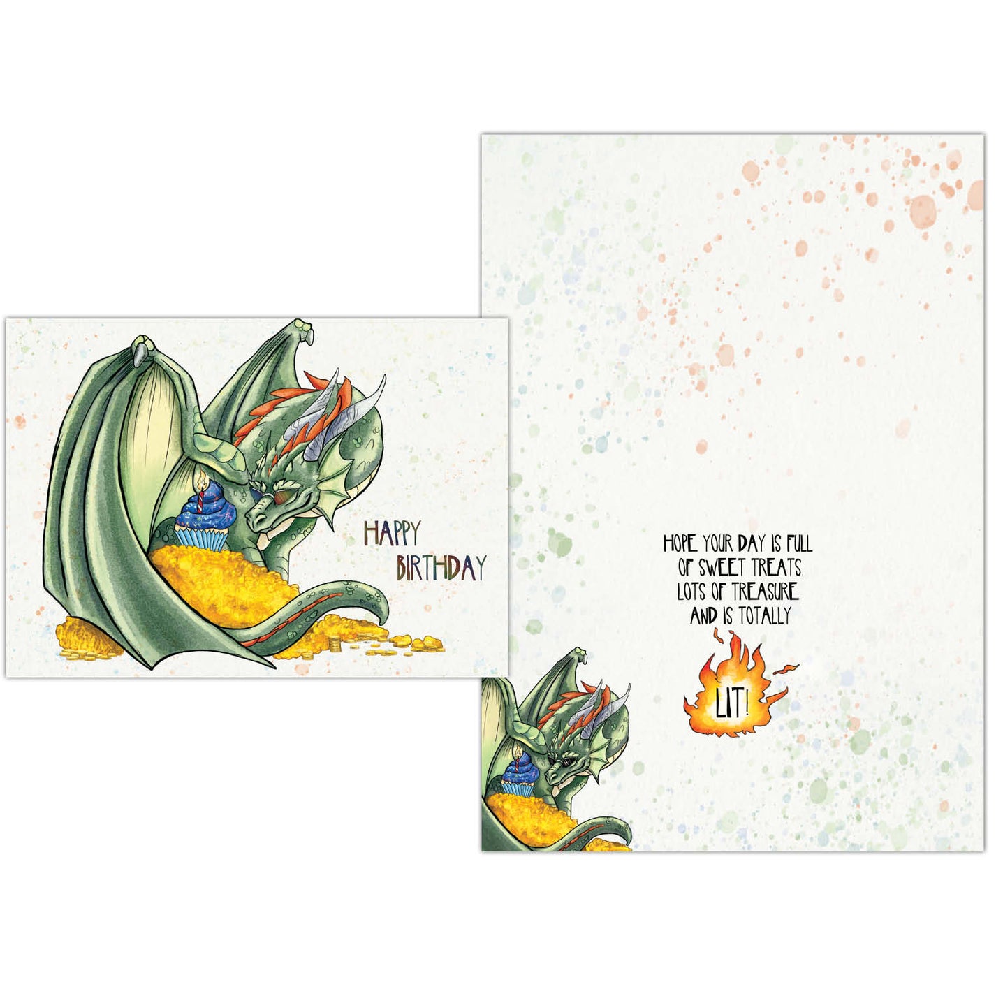 Dragon Birthday Greeting Card – Crown Point Graphics