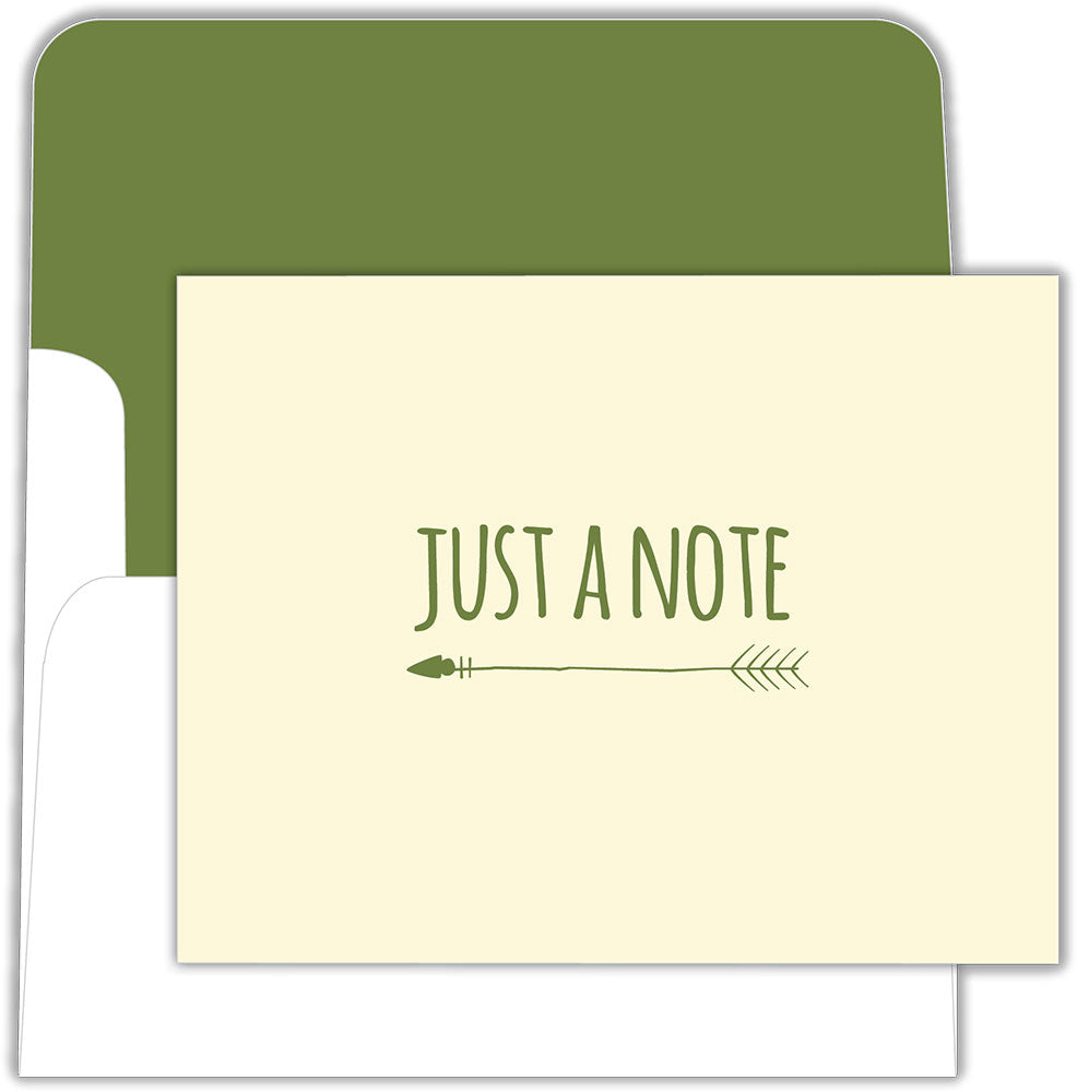 Just A Note - Boxed Note Cards, Box of 15 – Crown Point Graphics
